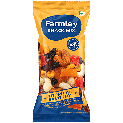 Buy Farmley Snack Mix - Tropical Savoury, Assorted Dry Fruits Online at ...