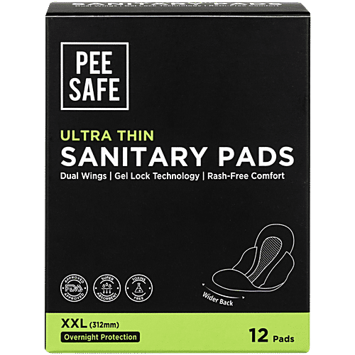 Buy Pee Safe Ultra Thin Sanitary Pads For Women - Overnight Protection ...