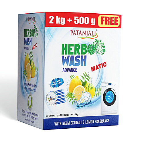 Buy Patanjali Herbo Wash Advance Matic Detergent Powder Online at Best ...