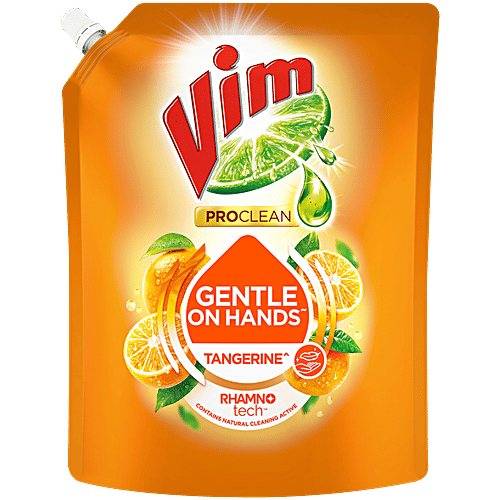 Buy Vim Proclean Tangerine Dishwash Liquid Online at Best Price of Rs ...