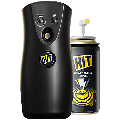 Buy HIT Spray Matic Mosquito Repellent Dispenser Machine + 1 Refill ...