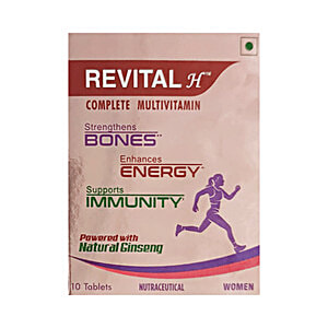Buy Revital Revital H Woman Tablet with Multivitamins, Calcium, Zinc ...