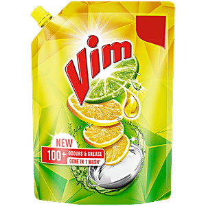 Buy Vim Fresh Lemon Fragrance Dishwash Liquid Gel Refill Pack Online at ...