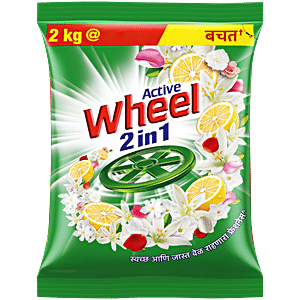 Buy Wheel Detergent Powder Green Lemon Jasmine 500 Gm Online At Best ...