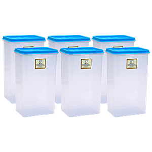 Buy Laplast Storewell Airtight Container - With Blue Lid, Transparent ...