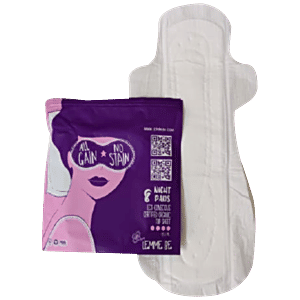 Buy Lemme Be Heavy Flow Night Pads - 100% Cotton, Certified ...