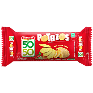 Buy Britannia 50-50 Potazos Masti Masala Spicy Flavoured Crisps Online ...