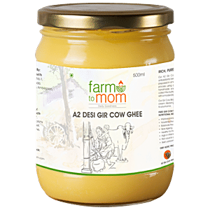 Buy Farm to Mom A2 Desi Gir Cow Ghee - Natural & Pure, Boosts Immunity, Improves Digestion ...