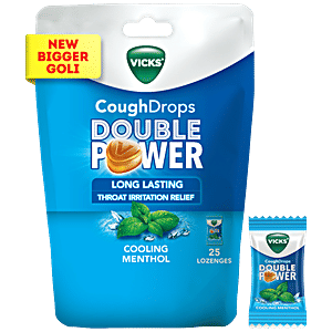 Buy Vicks Cough Drops Double Power - Warming Ginger Online at Best ...