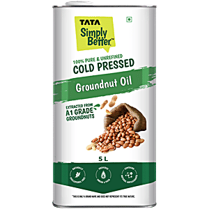 Buy Tata Simply Better Pure & Unrefined Cold Pressed Groundnut Oil ...