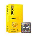 Buy Skore Skore Flavored Dotted & Coloured Condoms | Flavour Banana Online at Best Price of Rs ...