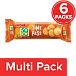 Buy Britannia 50 50 Time Pass Biscuits - Simply Salted, Online at Best ...