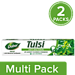 Buy Dabur Herb'l Tulsi Toothpaste - Anti-Bacterial, Non Flouride Online ...