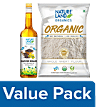 Buy bb Combo Natureland Organics Mustard oil 1 L + Whole wheat Flour ...