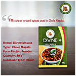 Buy DIVINE MASALA Blended Powdered Spice Mix - Chole Masala Online at ...