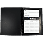 Buy Cubic Wiro Notebook - Ruled, Single Line, Black, B5, 160 Pages ...