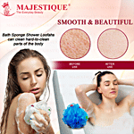 Buy Majestique Loofah With Active Spheres BA 201 For Exfoliation Of ...