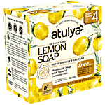Buy Atulya Detoxifying Lemon Soap - Handmade, Refreshing Fragrant, Value Pack Online at Best ...