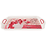 Buy Nayasa Ruby Plastic Rectangular Tray Set - Small, Medium, Big, Pink ...