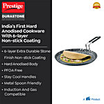 Buy Prestige Durastone Hard Anodised 6 Layer Non-Stick Omni Tawa - 25 cm, Black Online at Best ...