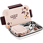 Buy Pratap Lunch Box Steel, Meal On, Peach Online at Best Price of Rs ...