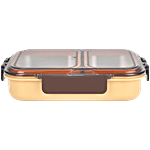Buy Pratap Lunch Box Steel, Ceelik Duo, Brown Online at Best Price of ...