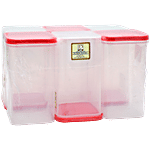 Buy Laplast Storewell Airtight Storage Plastic Container - Orange Lid ...
