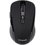 Buy Croma Wireless Keyboard & Mouse Combo (1000 DPI, Plug & Play, Black ...