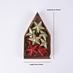 Buy DP Christmas Tree Small Hanging Stars - Golden & Red Online at Best ...