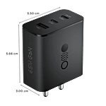 Buy Nothing C332 65W Type A & Type C 3-Port Fast Charger (Adapter Only ...