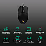 Buy Logitech Electronics G203 Wired Mouse With Customizable Buttons ...