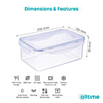 Buy All Time Plastic Lock & Safe Storage Container - Transparent Online ...
