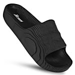 Buy Paragon Daily Wear Lightweight Black Sliders For Men Online at Best ...